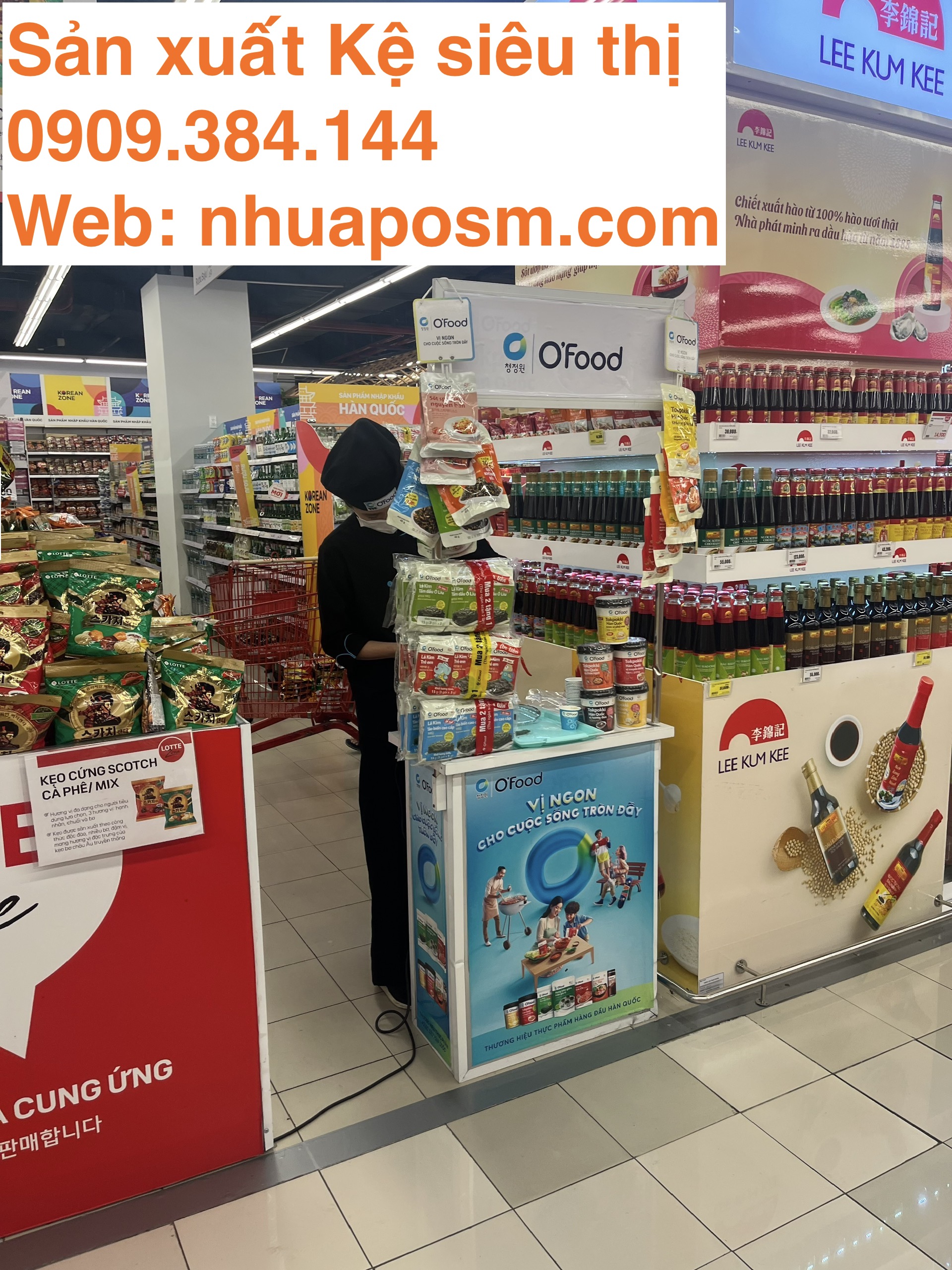 Sản xuất posm kệ siêu thị - NhuaPOSM